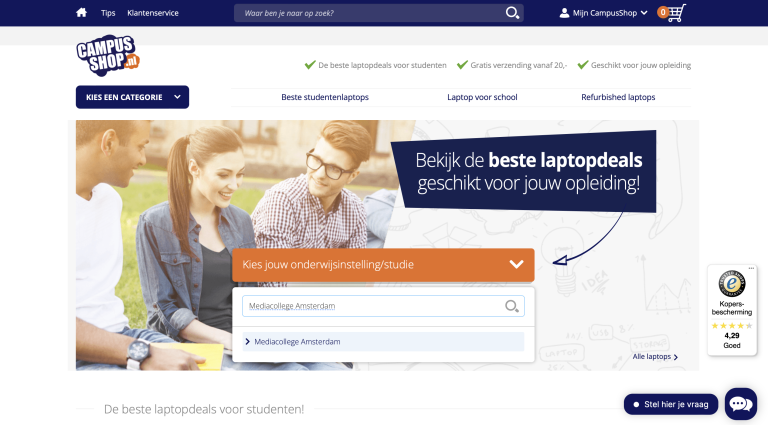 Bestellen | CampusShop.nl – Welkom bij Ma